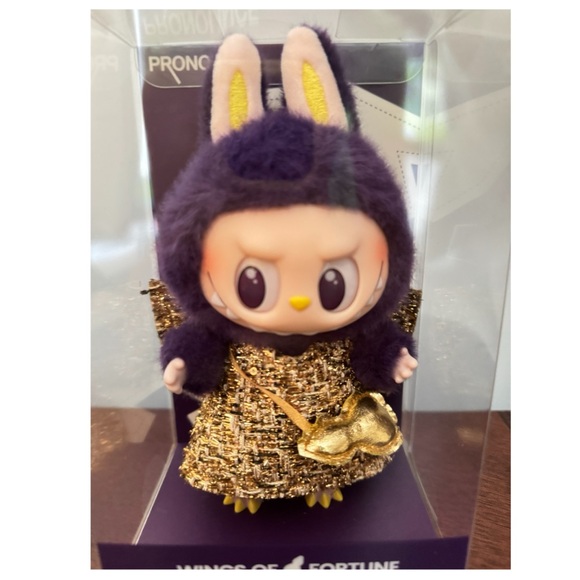 POP MART | Other | Labubu X Pronounce Purple And Gold Collectible Plush ...